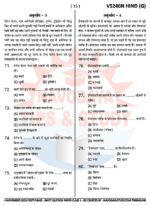 Navodaya 2024 Question Paper Class 6th New Pattern